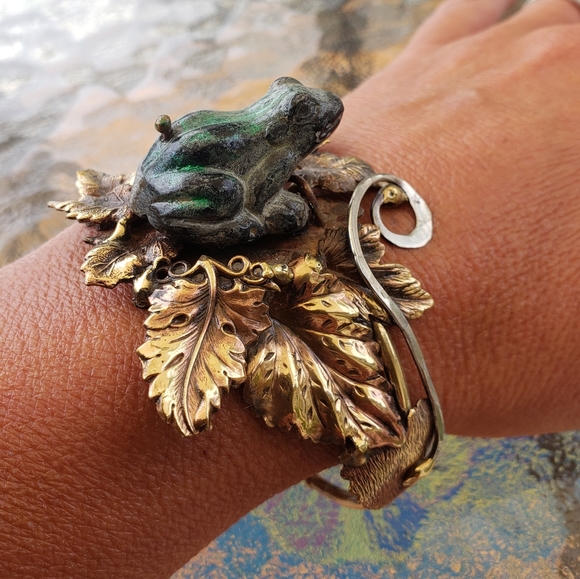 Artisan | Jewelry | Exquisite Set Artisan Frog Neck Collar And Cuff ...